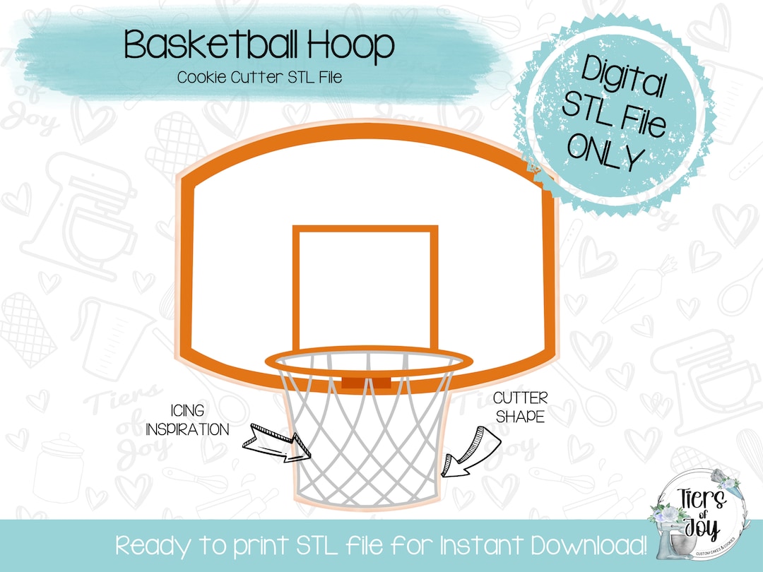 Basketball Hoop Cookie Cutter STL – 3D Printer File (digital Download ...