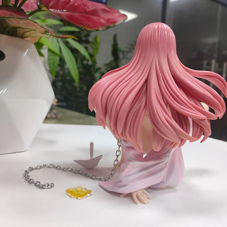 Sexy Anime Girl Figure Naked Woman Model Squatting With Etsy