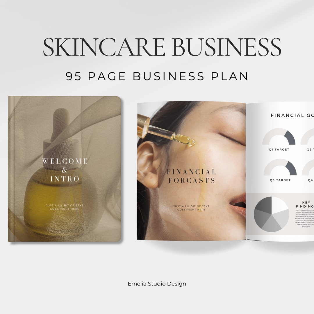 Skincare Business Plan, Canva Template, Small Business Resources ...