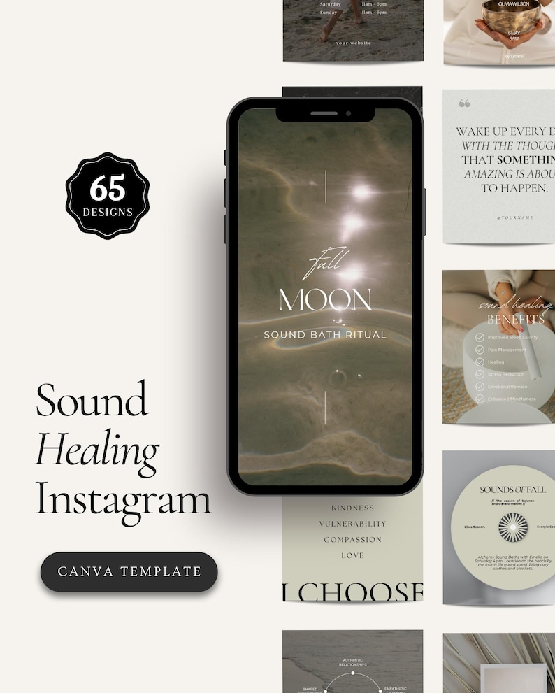 Sound Healing Instagram Templates: Social Media for Spiritual Coaches ...