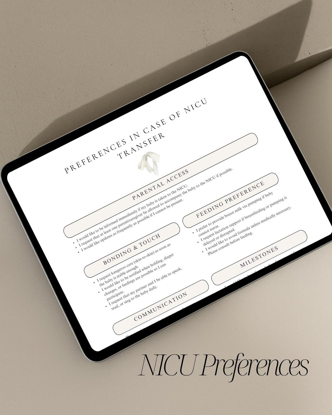 Comprehensive Birth Plan, Canva Template: Printable Birthing Planner ...