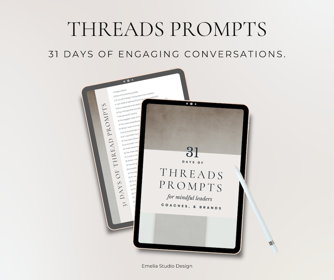 Threads Prompts Threads Posts Threads Ideas Brand - Etsy