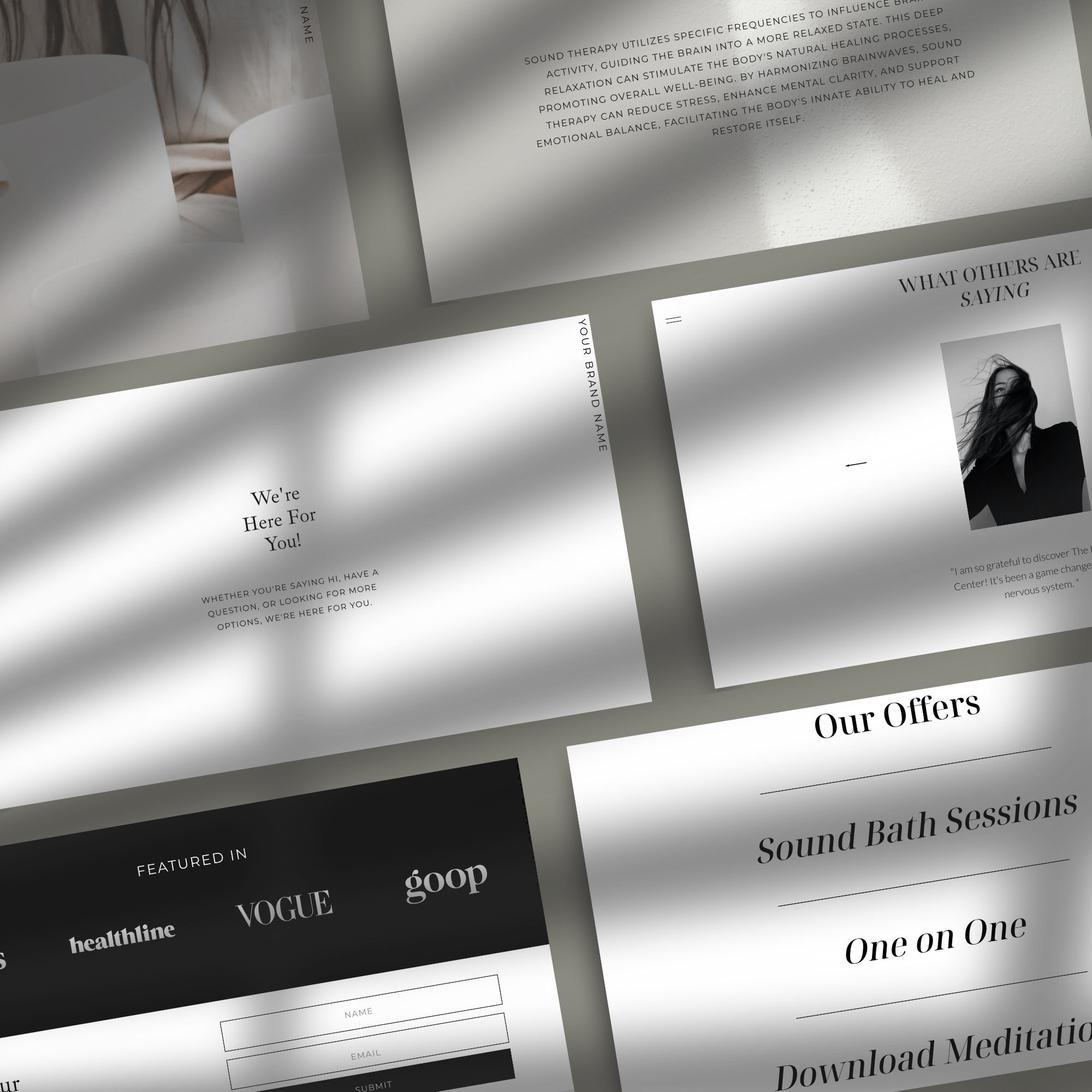 Sound Healing Showit Website Template Spiritual Showit Website Calm