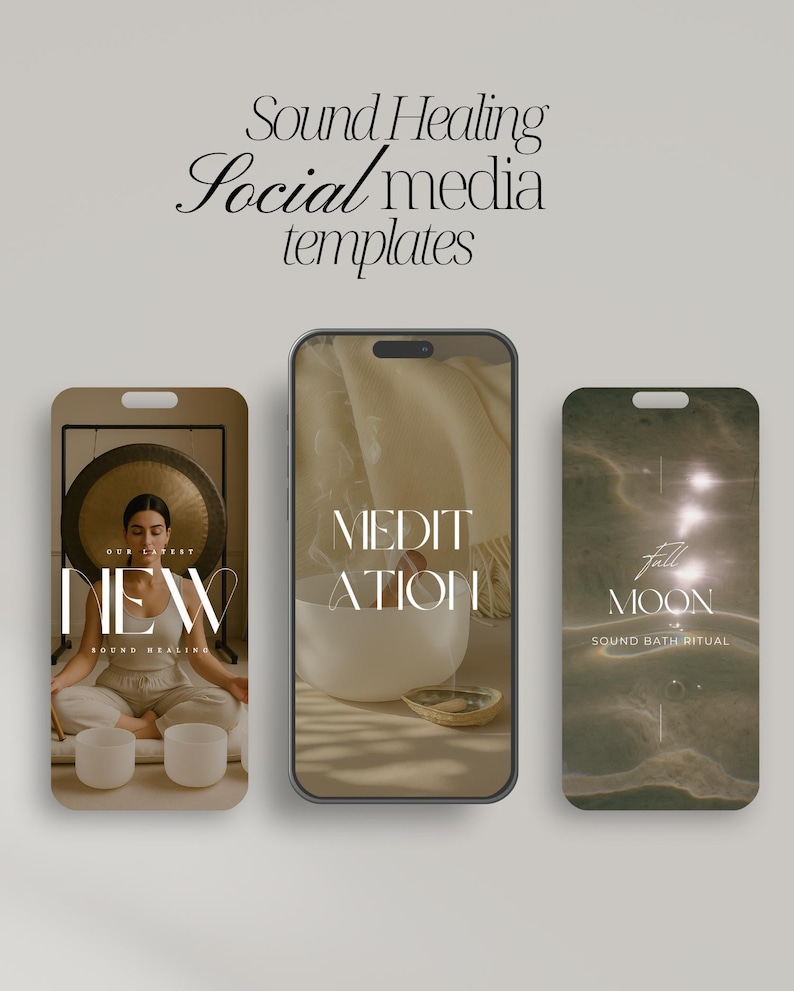 Sound Healing Instagram Templates: Social Media for Spiritual Coaches ...