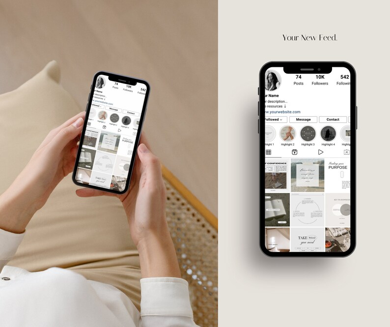 Holistic Coach Instagram Templates, Spiritual Instagram, Wellness Coach ...