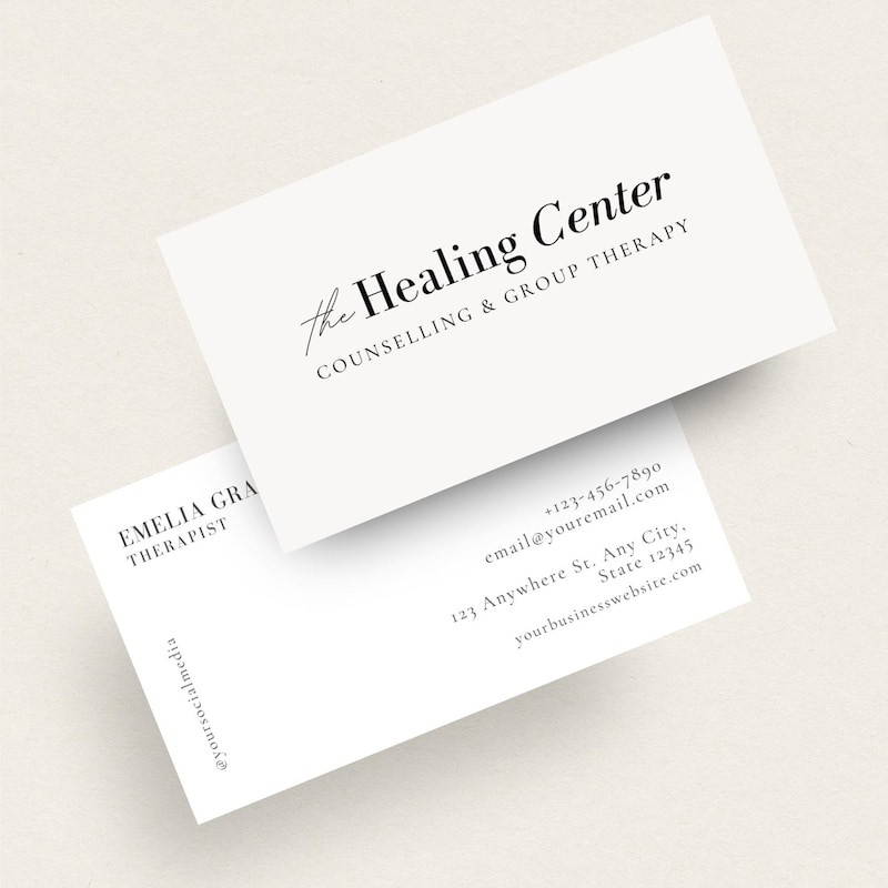 Therapist Card - Etsy