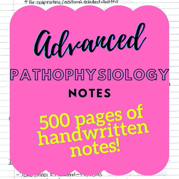 Pathophysiology Guide - Etsy