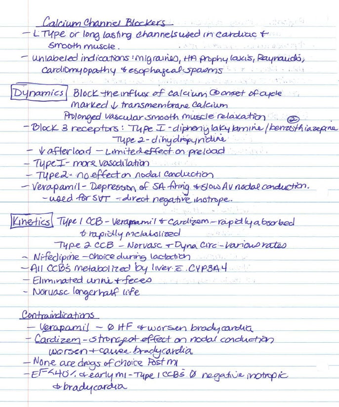 Advanced Pharmacology Handwritten Notes - Etsy