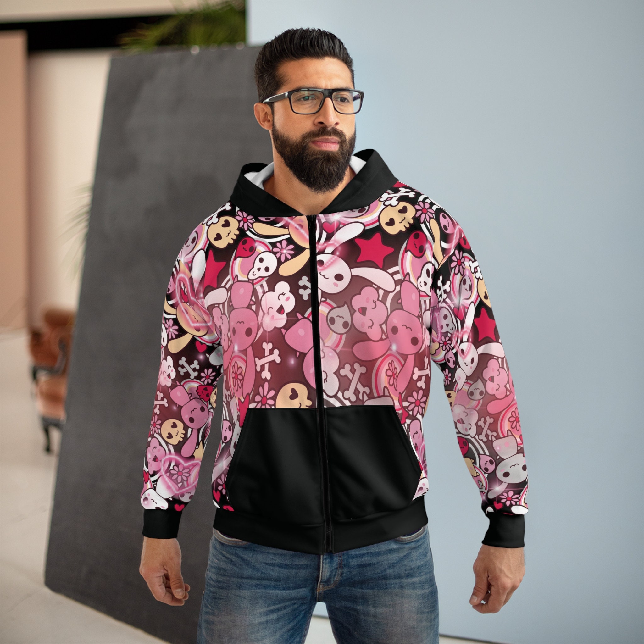 Kawaii Unisex Zip Hoodie Kawaii Hoodie Kawaii Jacket Kawaii - Etsy