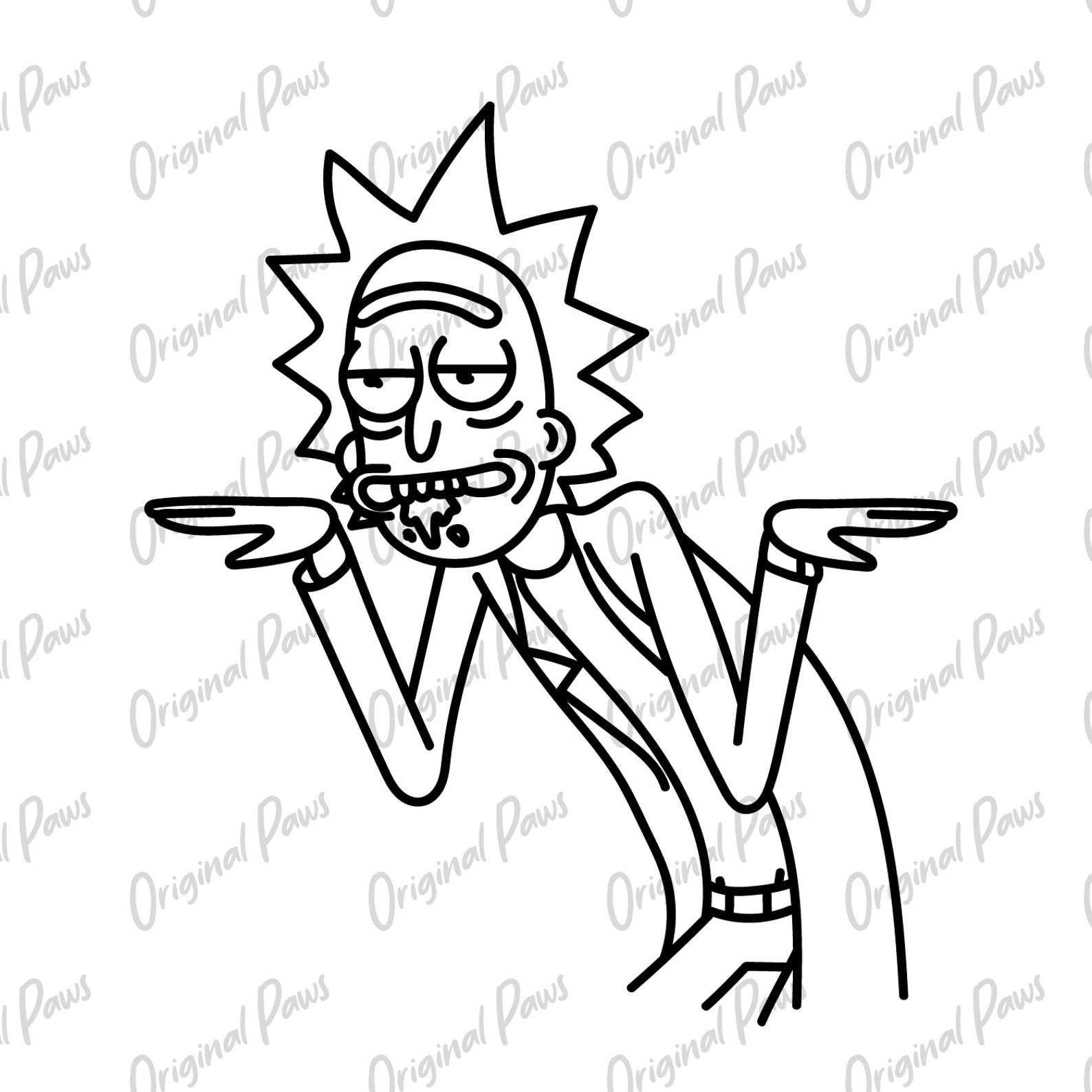 Rick Sanchez Dance Instant Download SVG, PNG, EPS, Jpg Digital Download ...
