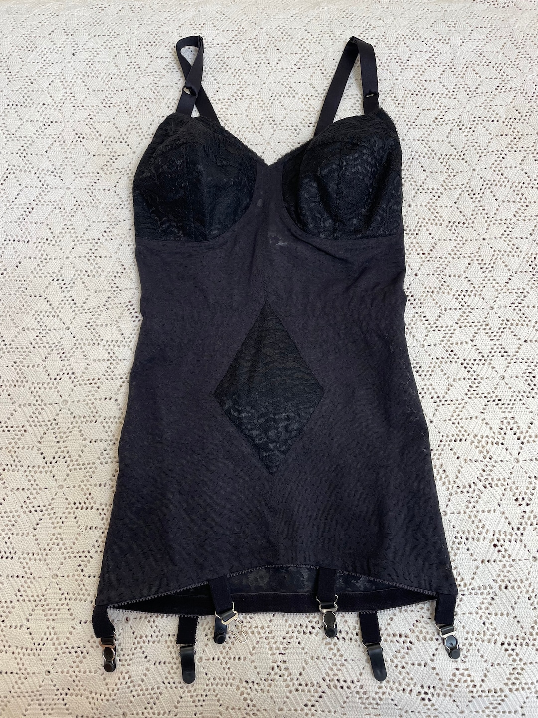 1950's 1960's Vintage Lingerie Corset, Girdle, Bra, Garter, Combo Shape ...