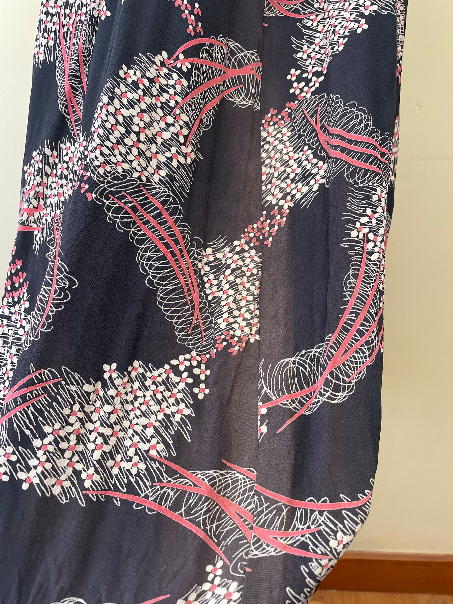 Vintage Rayon 1940"s Peplum Dress - Etsy