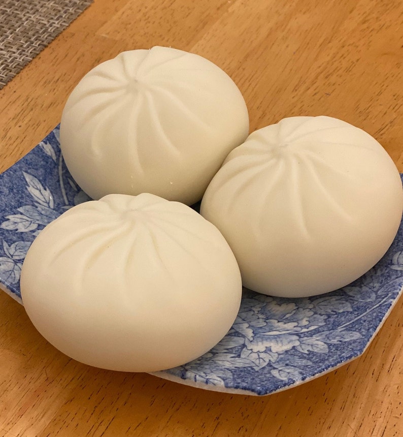 Squishy, Cuddly Stuffed Steam Dumpling Bao Bun Stress Relievers, Fidget ...