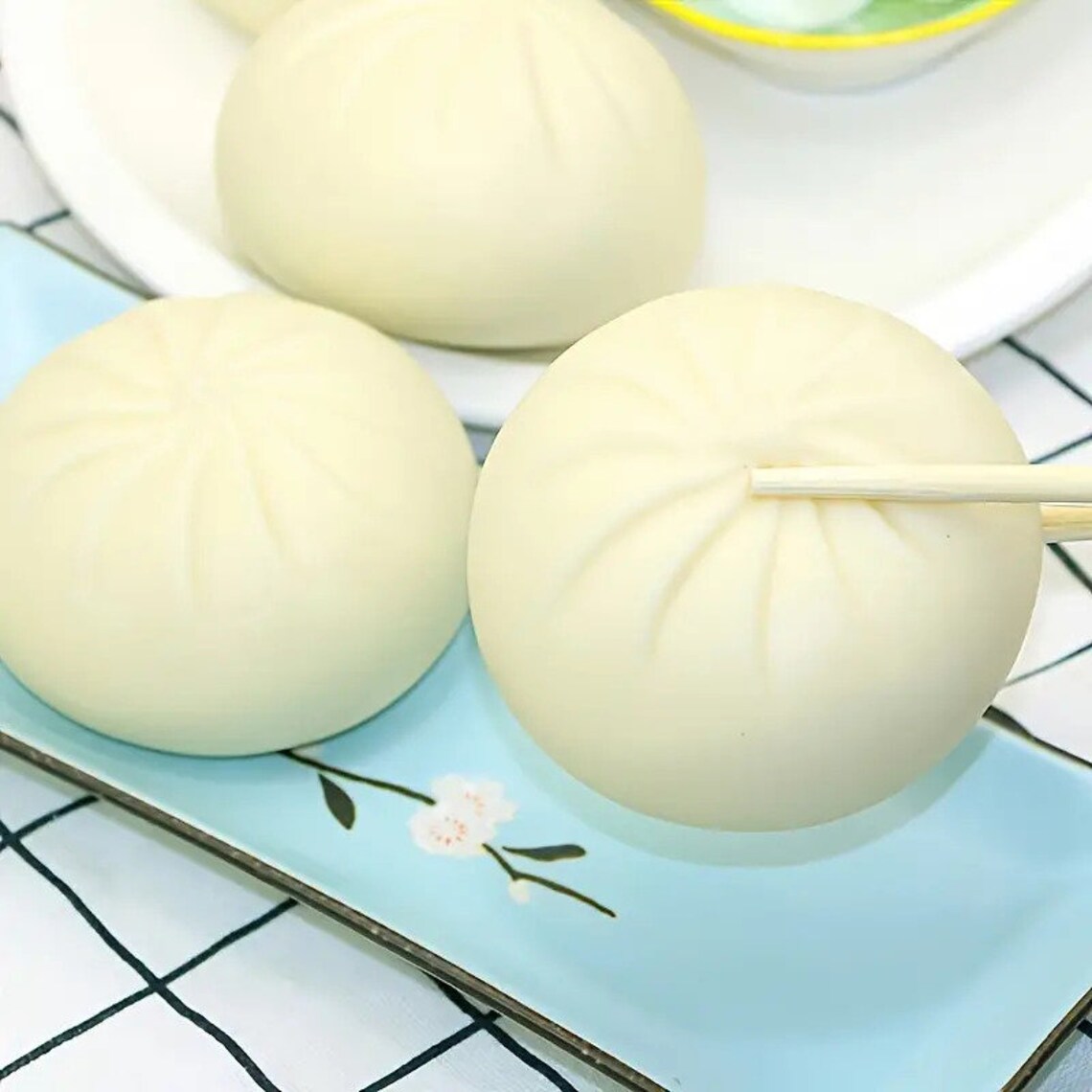Squishy, Cuddly Stuffed Steam Dumpling Bao Bun Stress Relievers, Fidget ...