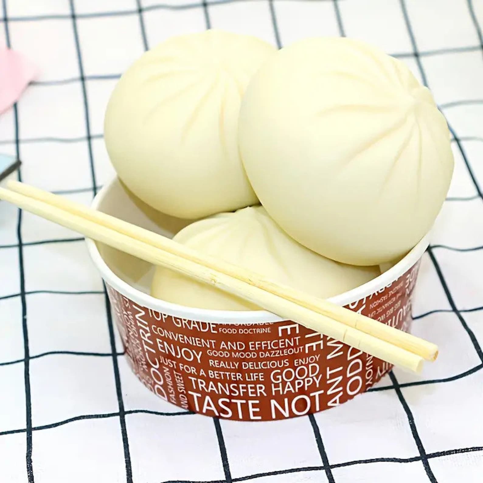 Squishy, Cuddly Stuffed Steam Dumpling Bao Bun Stress Relievers, Fidget ...