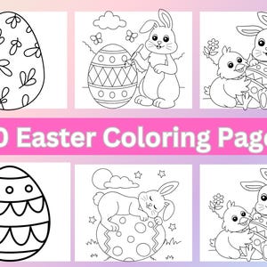30 Easter Coloring Pages for Kids, Printable Easter Coloring Pages ...