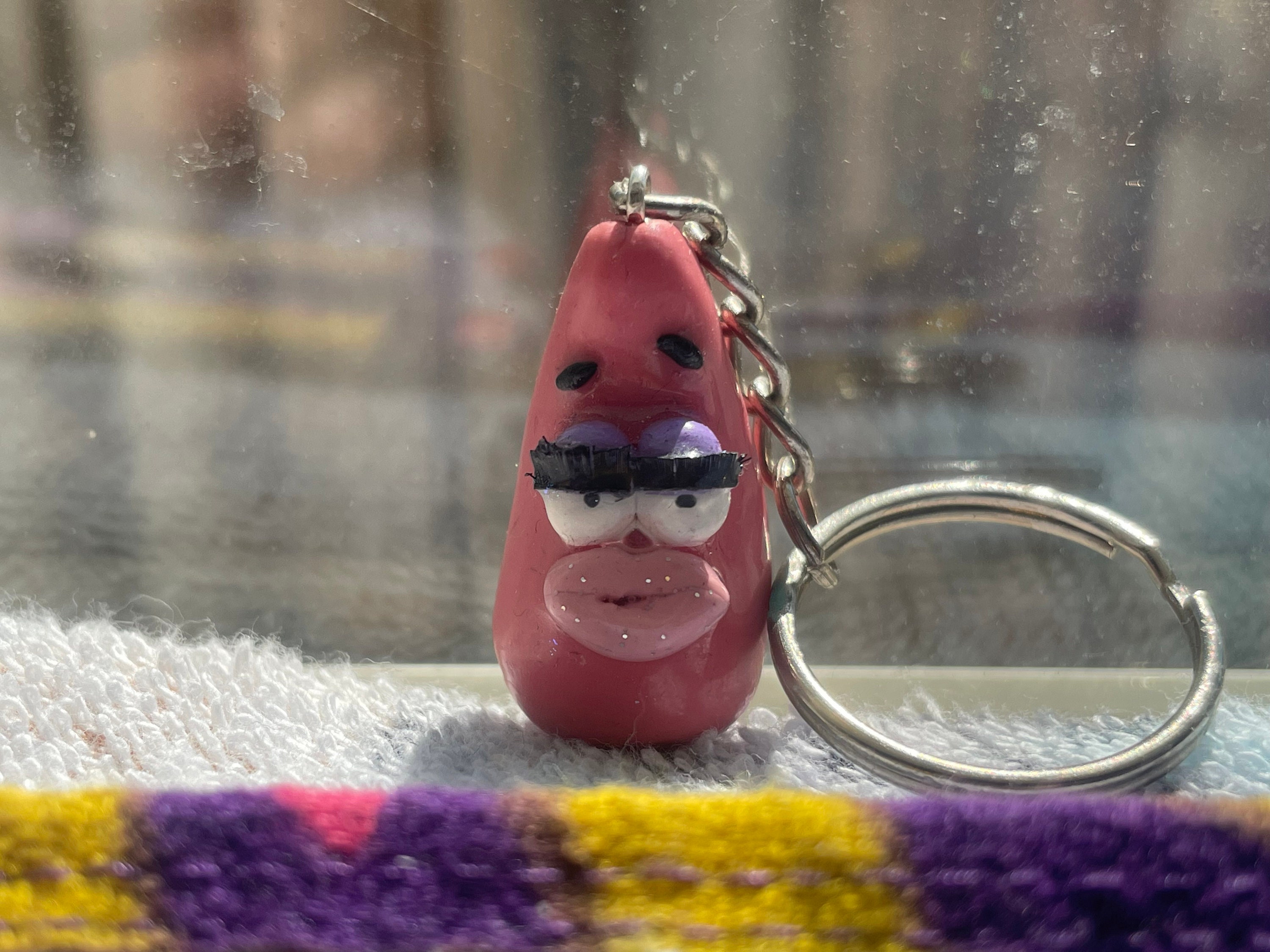 Fabulous Patrick Star Charm/keychain Patrick Figure, Clay Keychain ...
