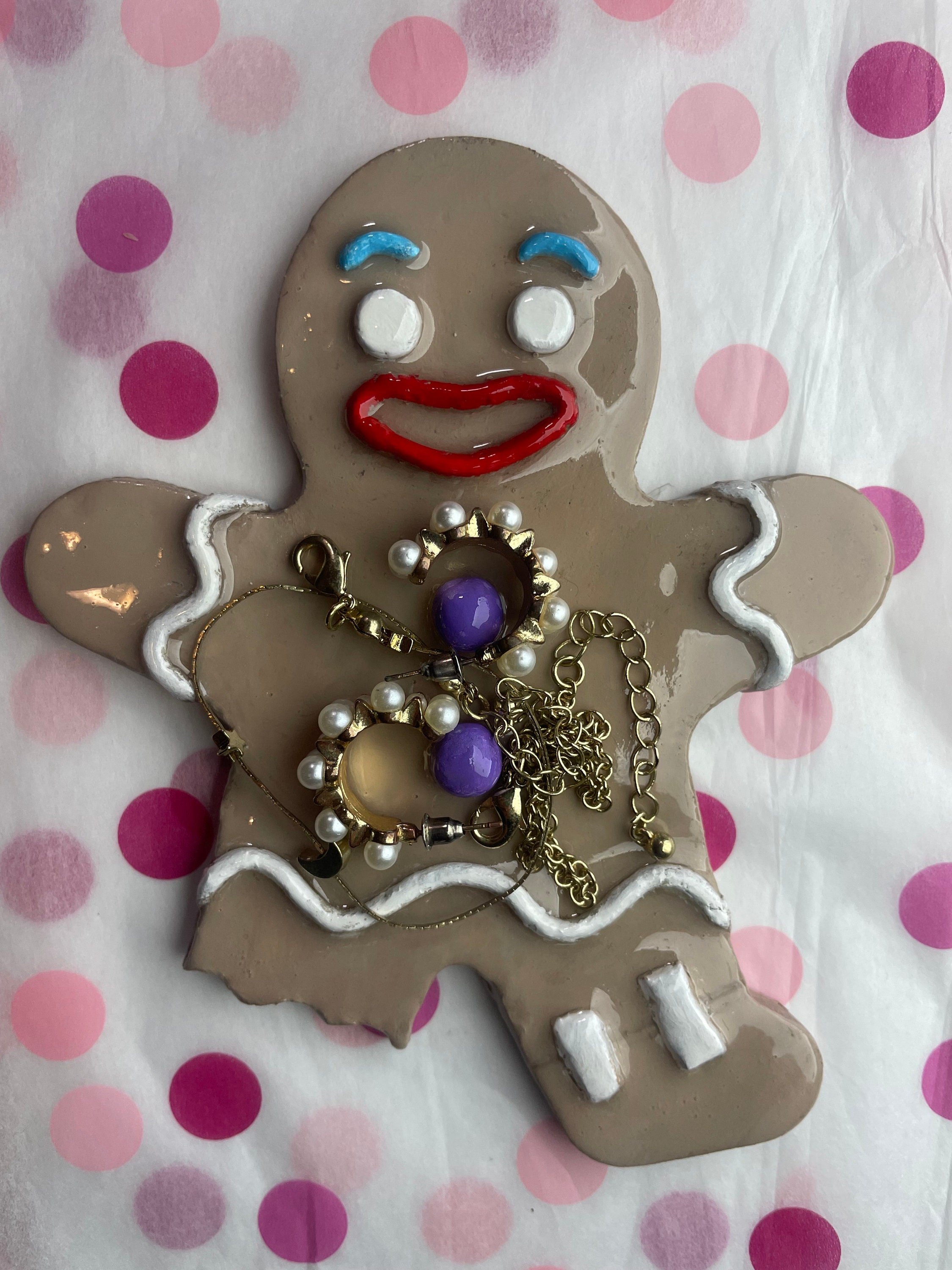 Shrek Gingerbread Man Trinket Dish! Shrek Gingy Trinket Dish, Jewelry ...