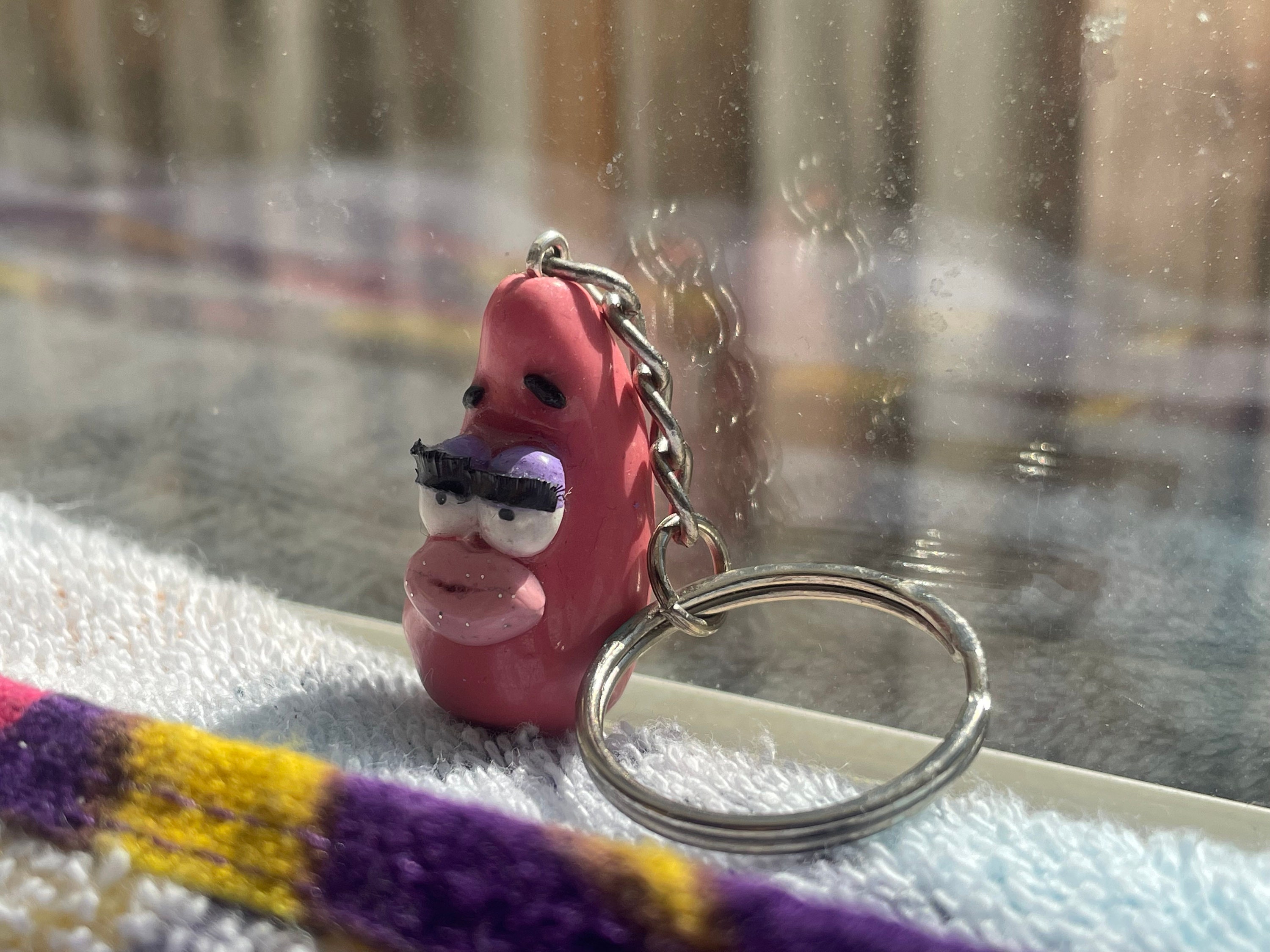 Fabulous Patrick Star Charm/keychain Patrick Figure, Clay Keychain ...