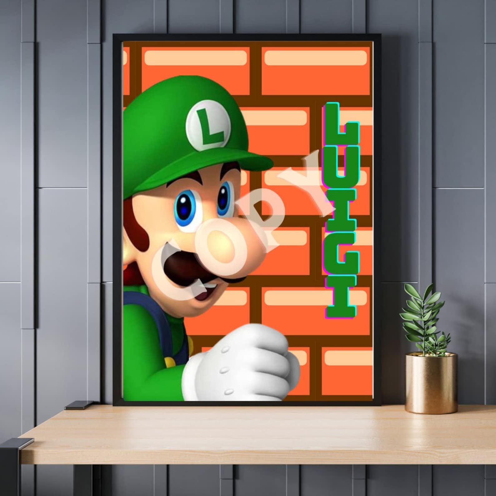 SUPER MARIO LUIGI Poster Digital Clip Art Printable Poster 18"x 24" - Etsy
