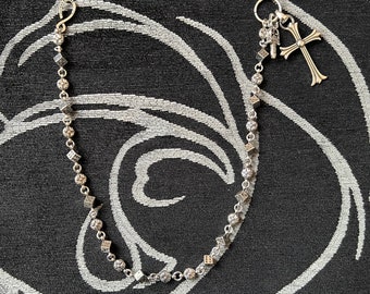 Chrome Hearts Inspired Star Wallet Chain Cross Inspired - Etsy UK