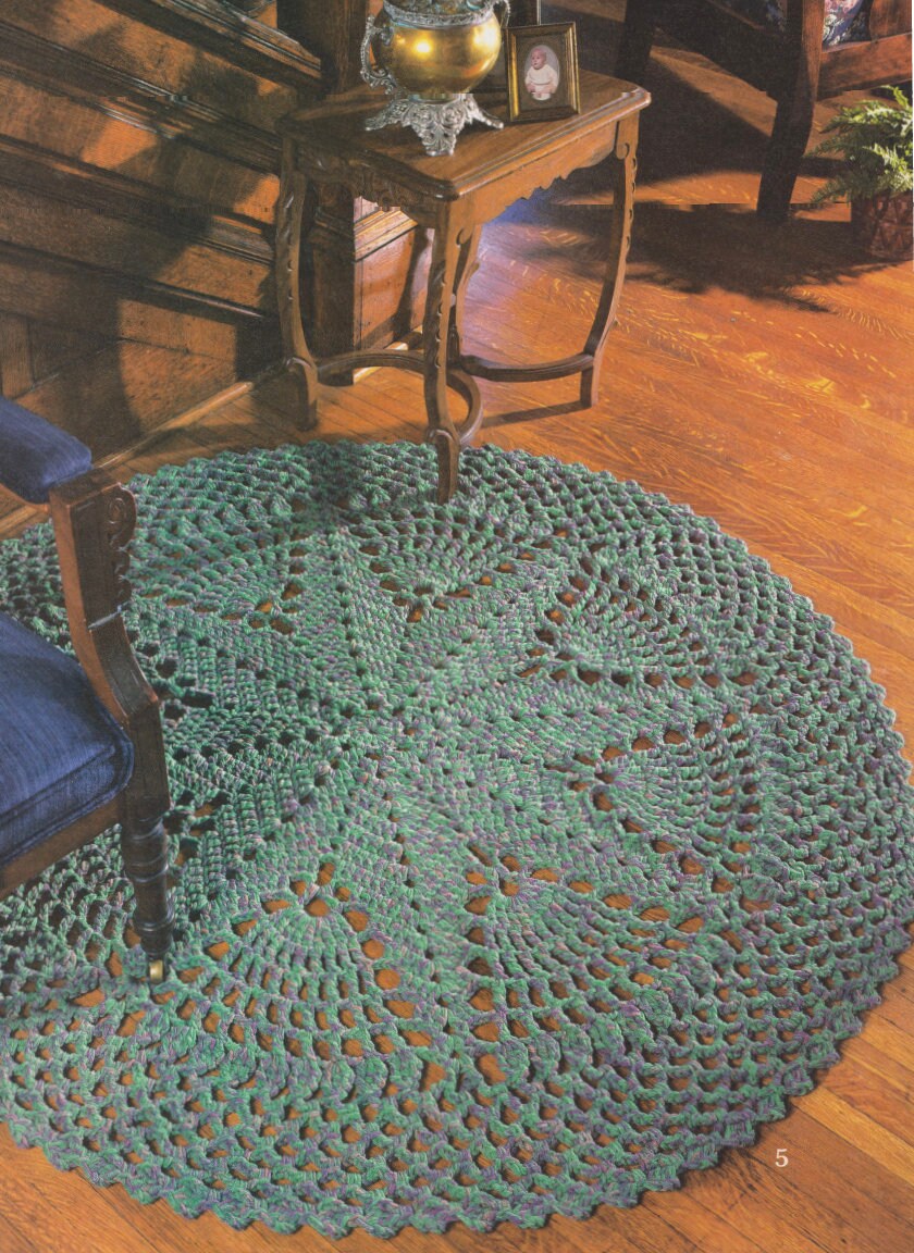 Crochet Starburst Rug Crochet Pattern - Etsy