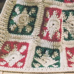 Christmas Snowflakes: Afghan Blanket Crochet Pattern - Etsy