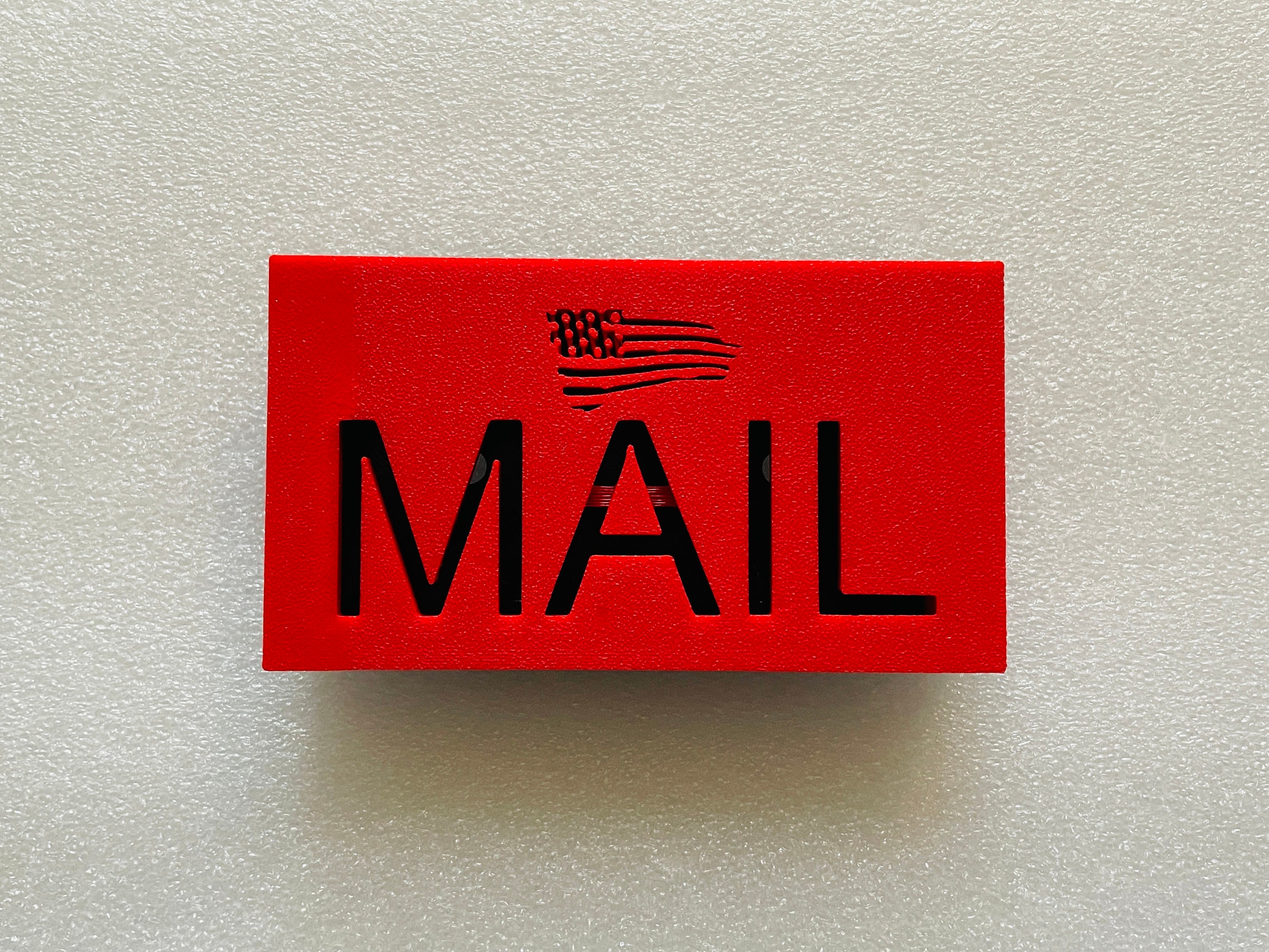 FLAG MAIL Design Mailbox Flag for Stone or Brick-encased Mailboxes ...