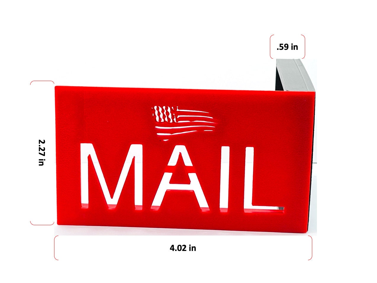 FLAG MAIL Design Mailbox Flag for Stone or Brick-encased Mailboxes ...