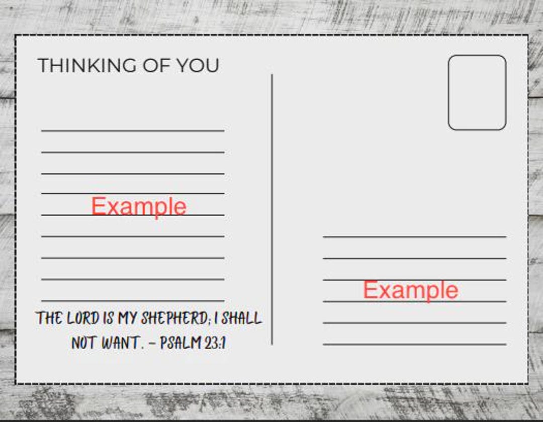 Inspirational Bible Verse Postcards – Downloadable - Etsy