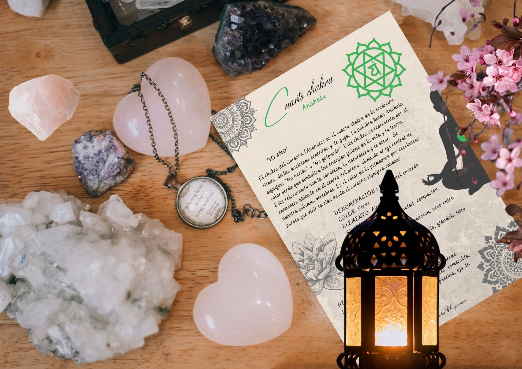 Fourth Chakra, Guide to the 7 Chakras, Printable Pages, Crystals, Color ...