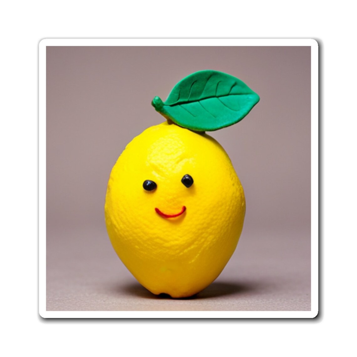 Magnet Lemon Head Cute Cartoon Smile Clay - Etsy