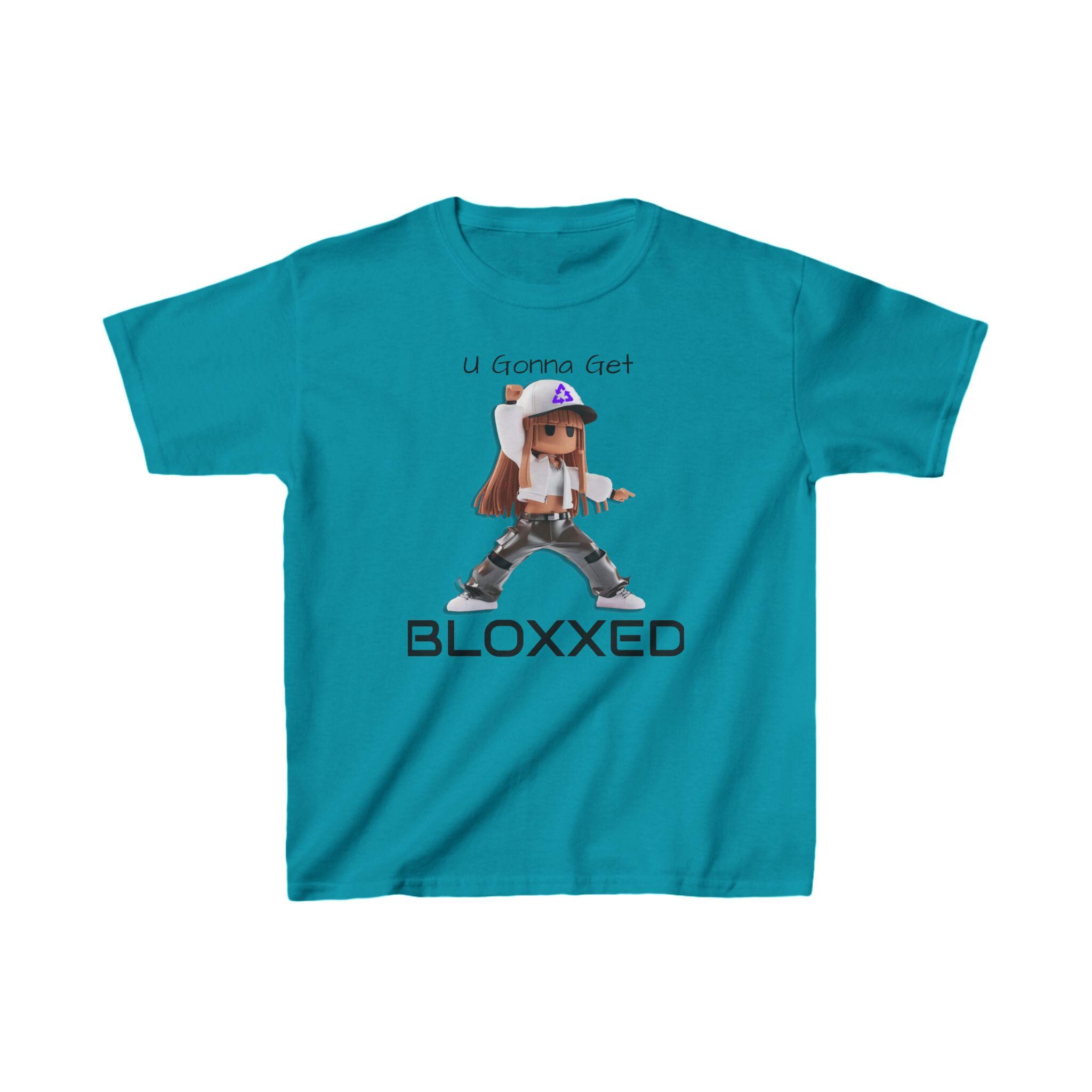 Kids Heavy Cotton™ Tee U Gonna Get Bloxxed Roblox Games Video Female ...