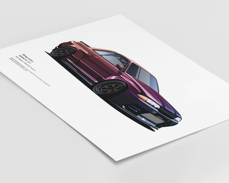 Garage Active R32 GTR Poster Car Automotive Enthusiast Vector ...