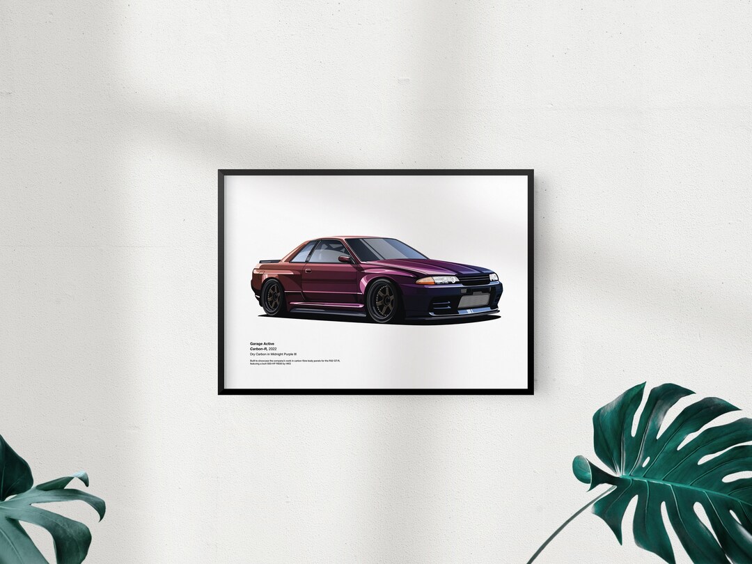 Garage Active R32 GTR Poster Car Automotive Enthusiast Vector ...