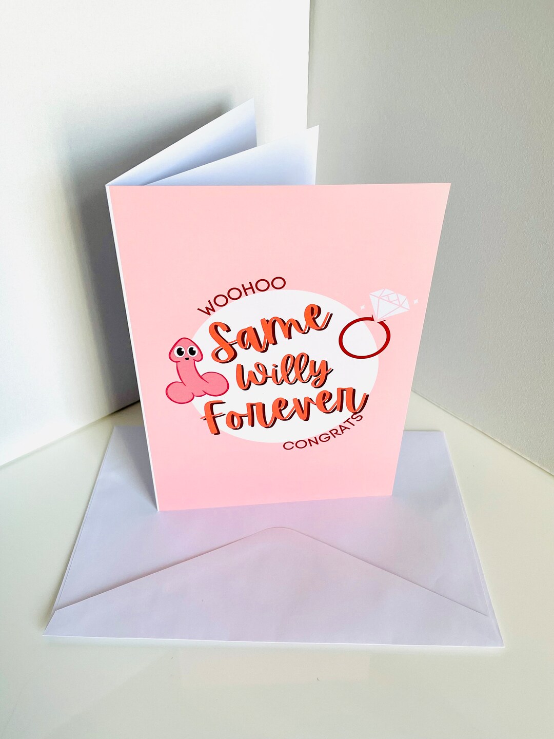 Hen Night Card, Bride to Be Card, Same Willy Forever Card, Funny Bride ...