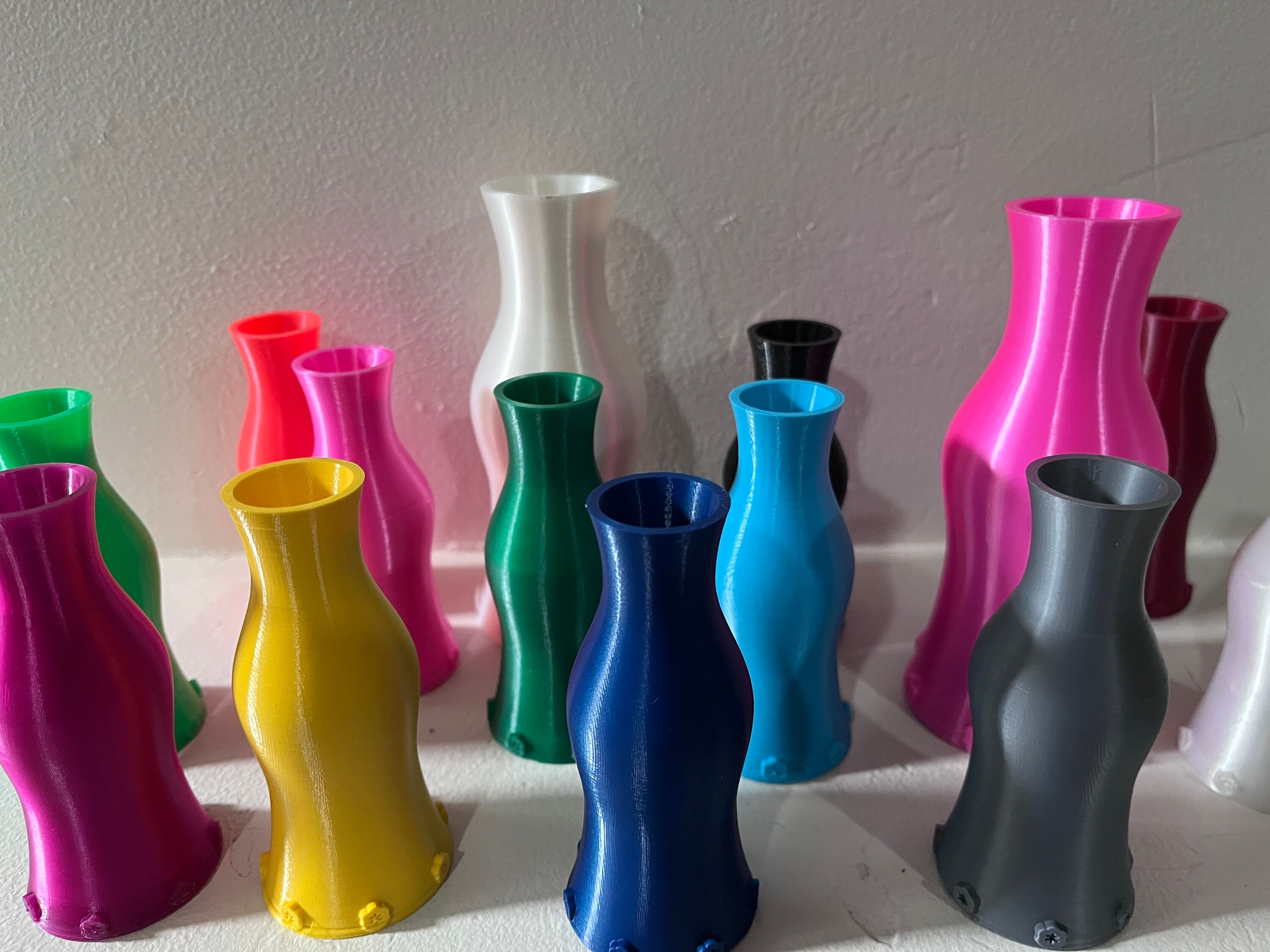 Flower Vases, 3D Printed Plastic - Etsy