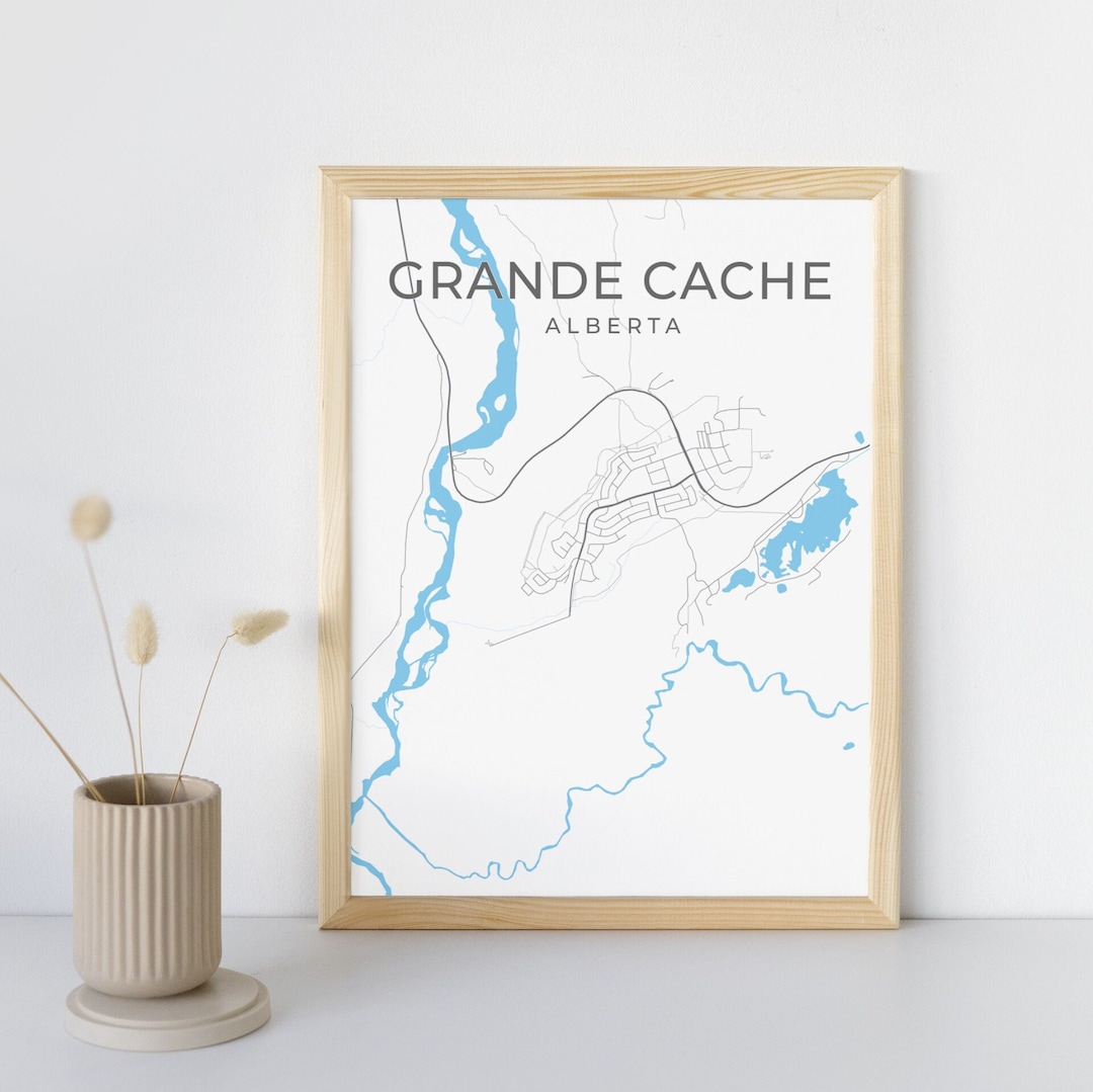 Grande Cache AB Poster Grande Cache Travel Print Grande Cache Alberta ...