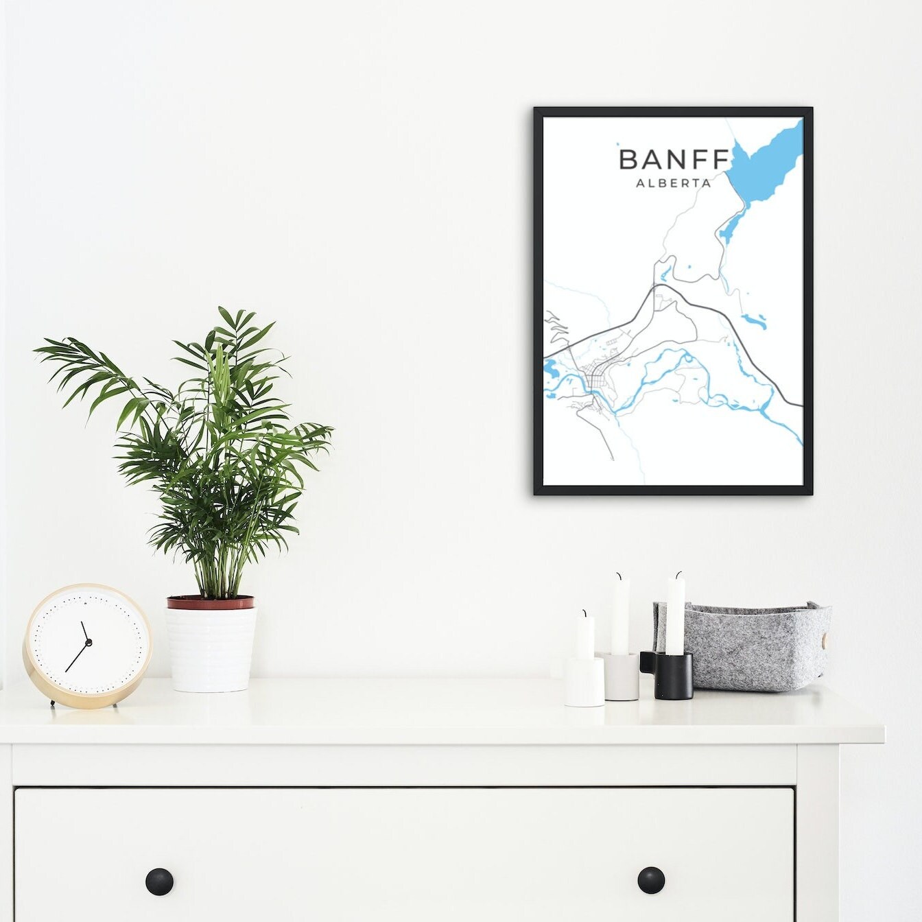 Banff AB Poster Banff National Park Travel Print Banff Alberta Wall Art ...