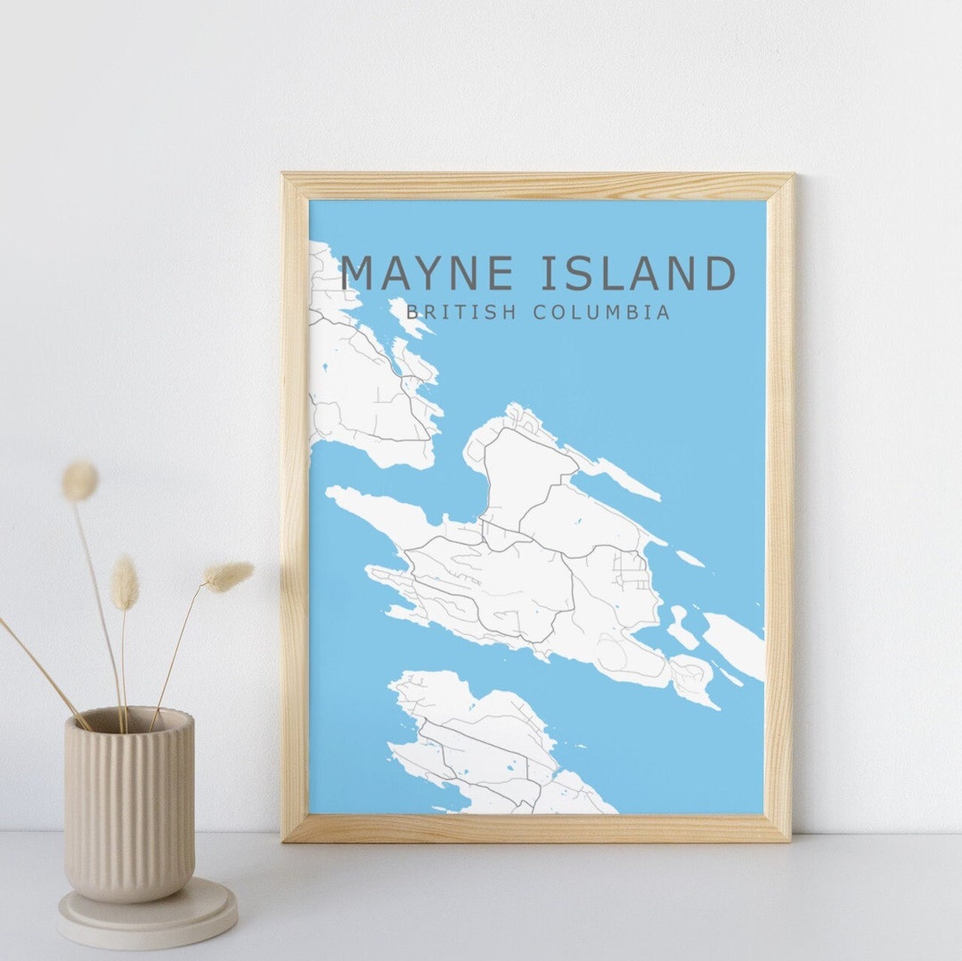 Mayne Island BC Poster Mayne Island Travel Print Mayne Island British ...