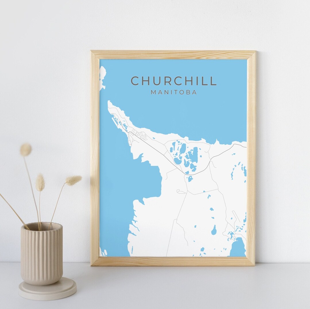 Churchill MB Poster Churchill Travel Print Churchill Manitoba Wall Art ...