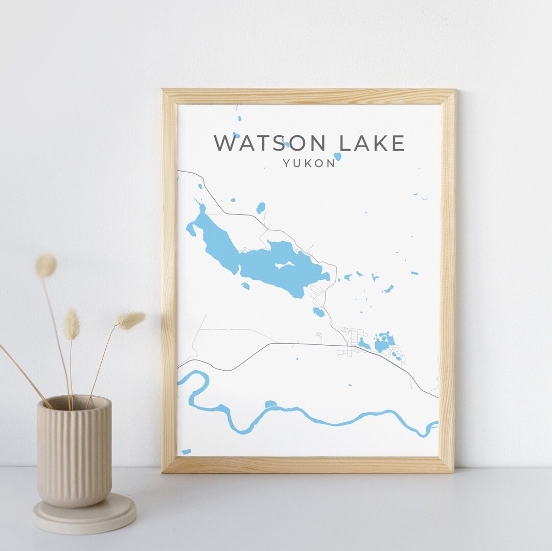 Watson Lake YT Poster Watson Lake Travel Print Watson Lake Yukon Wall ...