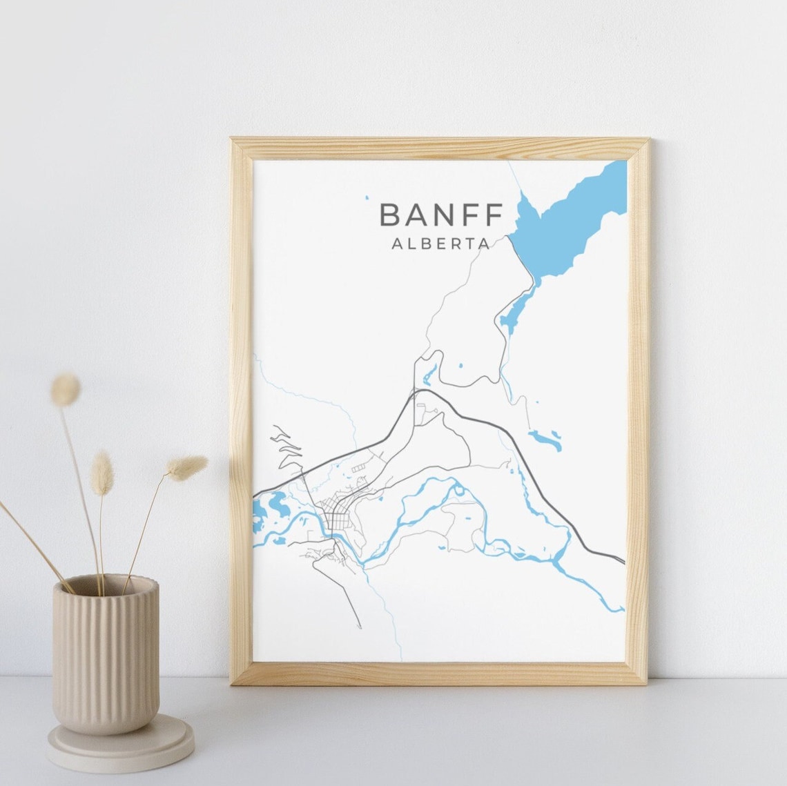 Banff AB Poster Banff National Park Travel Print Banff Alberta Wall Art ...