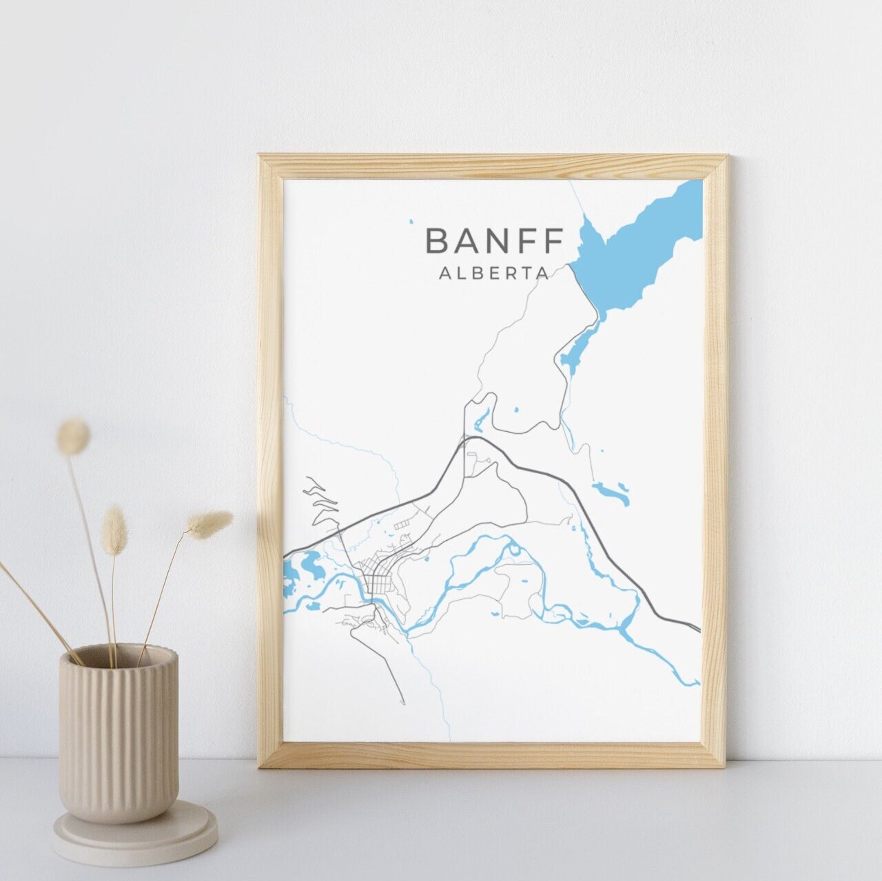Banff AB Poster Banff National Park Travel Print Banff Alberta Wall Art ...