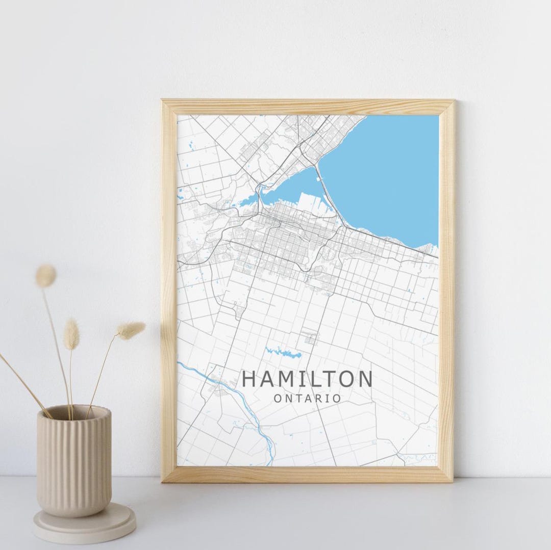 Hamilton ON Poster Hamilton Travel Print Hamilton Ontario Wall Art ...
