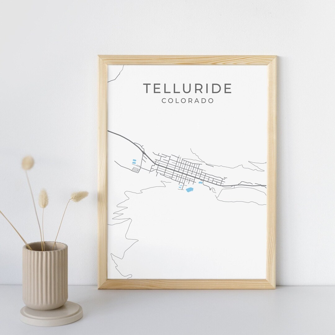 Telluride CO Poster Telluride Travel Print Telluride Colorado Wall Art ...