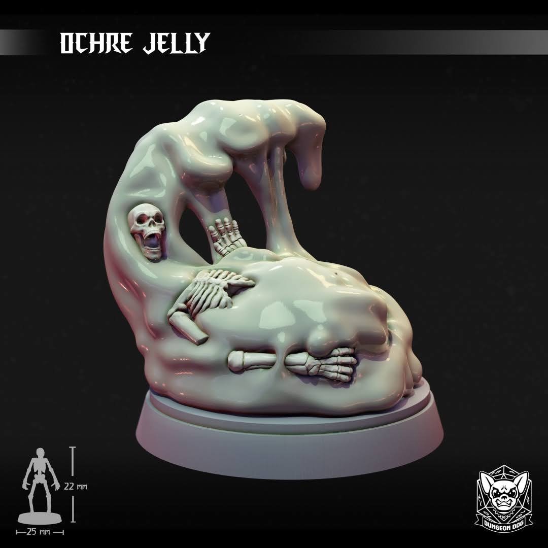 Ochre Jelly Dnd Minis 32mm Scale Miniature Dungeons and Dragons Model ...