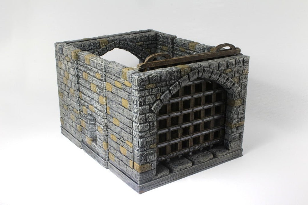 Dungeon Stone Castle Gatehouse Tiles D&D Terrain Tabletop RPG ...