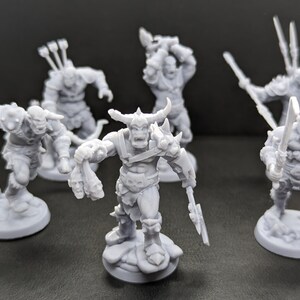 Orc Horde Dnd Minis 32mm Scale Miniature Dungeons and Dragons Model ...