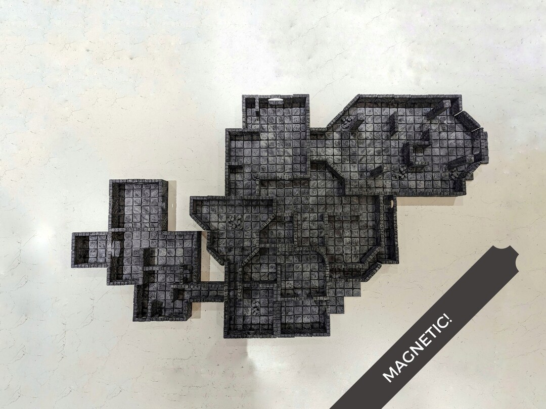 Dungeon Stone Ultimate Starter Set 1 - 177 Modular Tiles D&D Terrain ...
